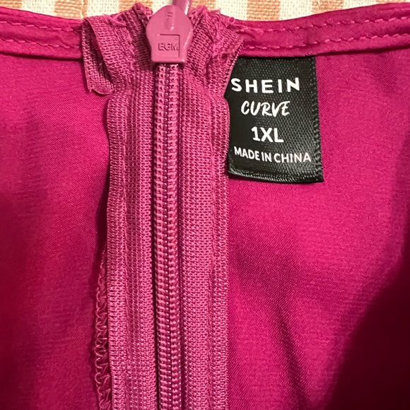 SHEIN | Dresses | Pink Midi Dress Shein Curve Xl | Poshmark